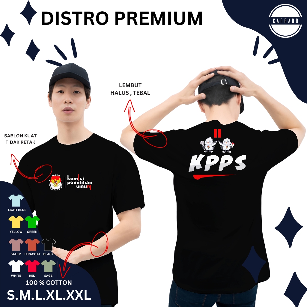 Jual Seragam Kpps Pemilu 2024 Baju Kaos Atasan Kelompok Penyelenggara