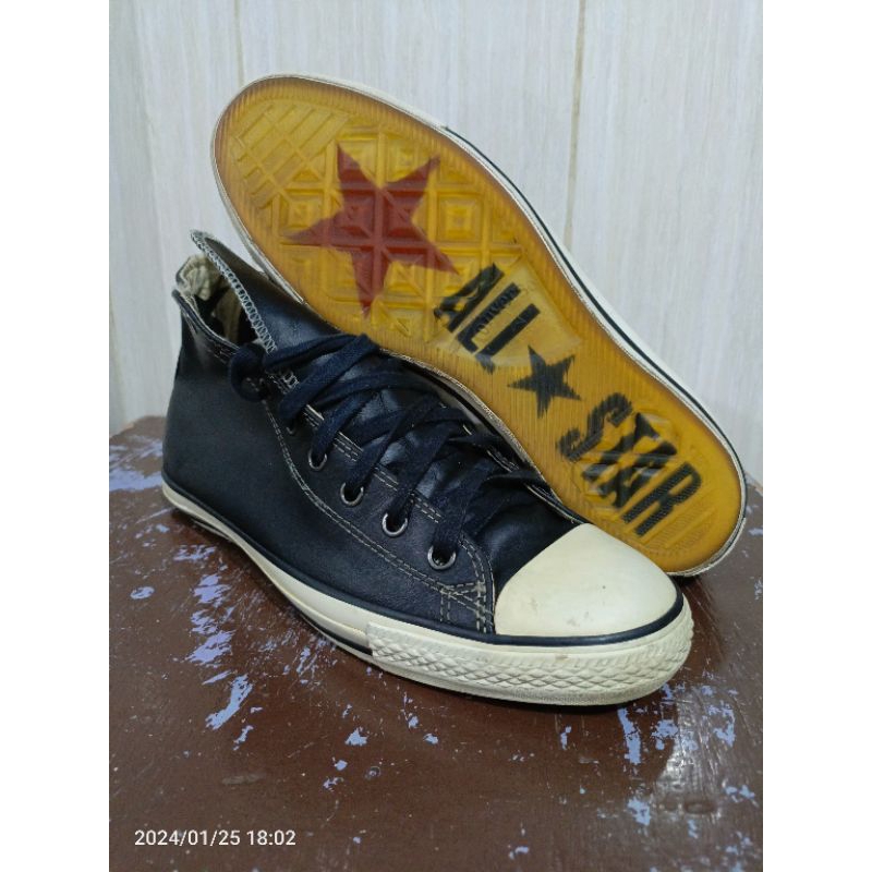 Jual Sepatu Converse John Varvatos JV High Kulit Leather Size 46,5 ...