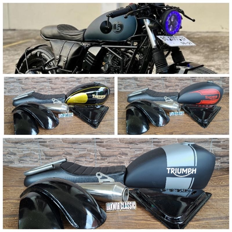 Jual Paket Bratcafe Tangki Custom Japstyle triumph brat cafe bratstyle ...