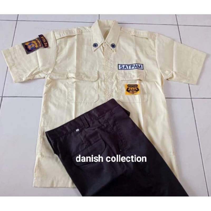 Jual SERAGAM PDH SATPAM KREM TERBARU | Shopee Indonesia