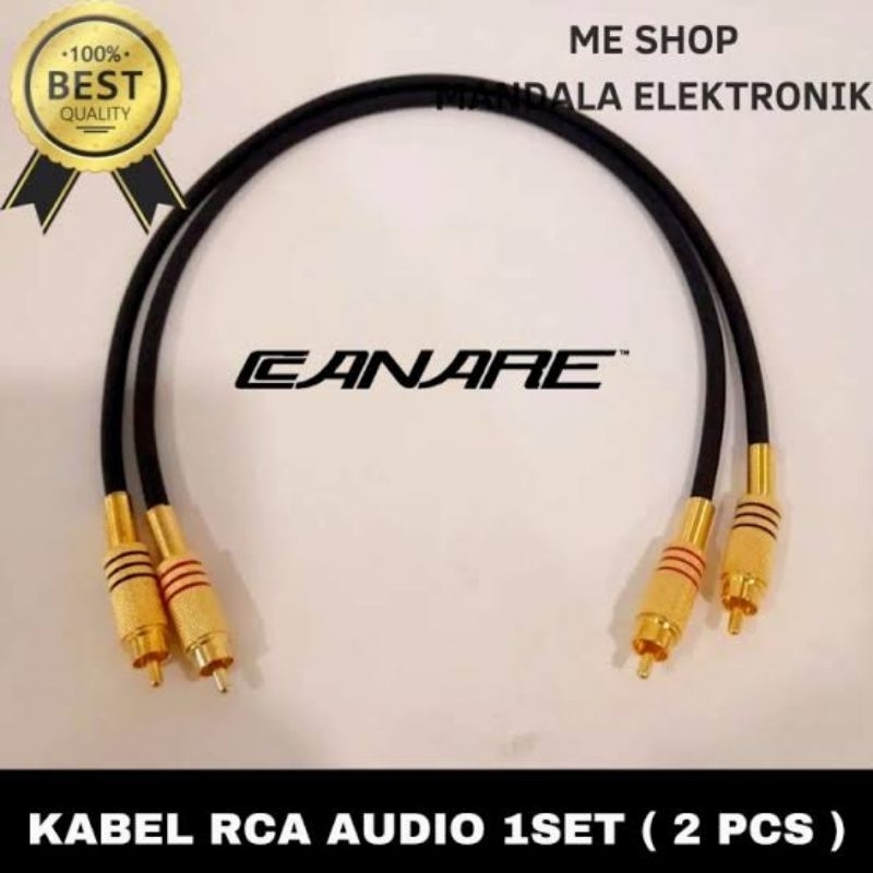 Jual Kabel jack RCA pendek - kabel canare rca gold Set Murah | Shopee ...
