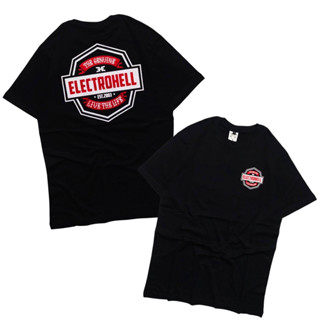 Jual Kaos electrohell live the life warna hitam Kaos electrohel ...