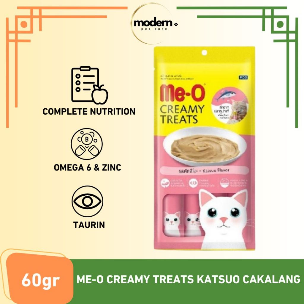 Jual Meo Creamy Treats Cat Snack Katsuo Cakalang 60gr | Shopee Indonesia
