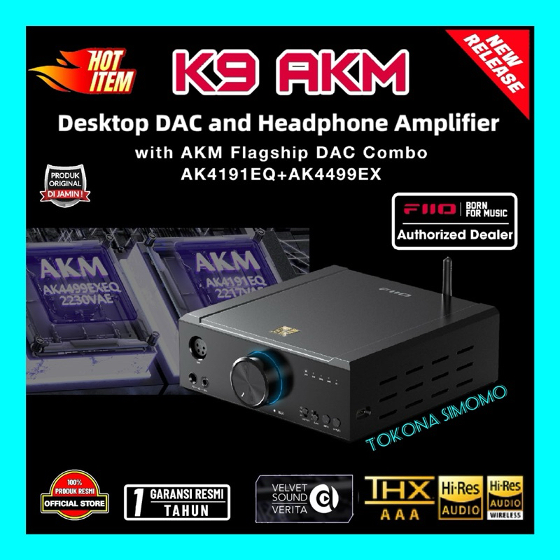 Jual Fiio K9 AKM Desktop DAC and Headphone Amplifier | Shopee Indonesia