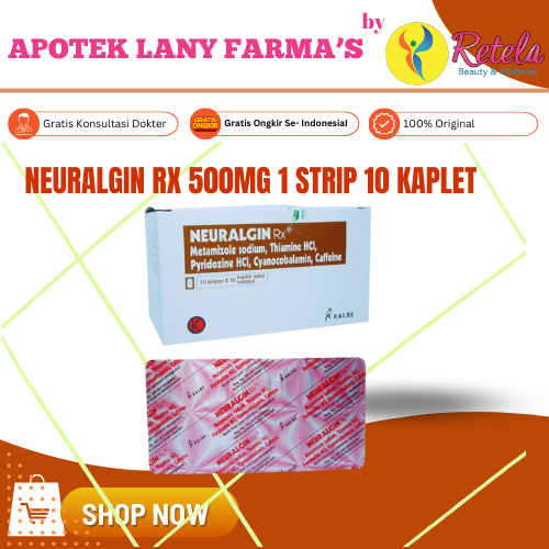 Jual Neuralgin Rx 500Mg 1 Strip 10 Tablet | Shopee Indonesia