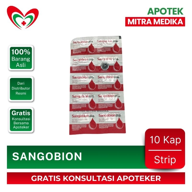 Jual Sangobion Kapsul strip isi 10 kapsul / Multimvitamin + Mineral ... Jual Sangobion Kapsul strip isi 10 kapsul / Multimvitamin + Mineral ...