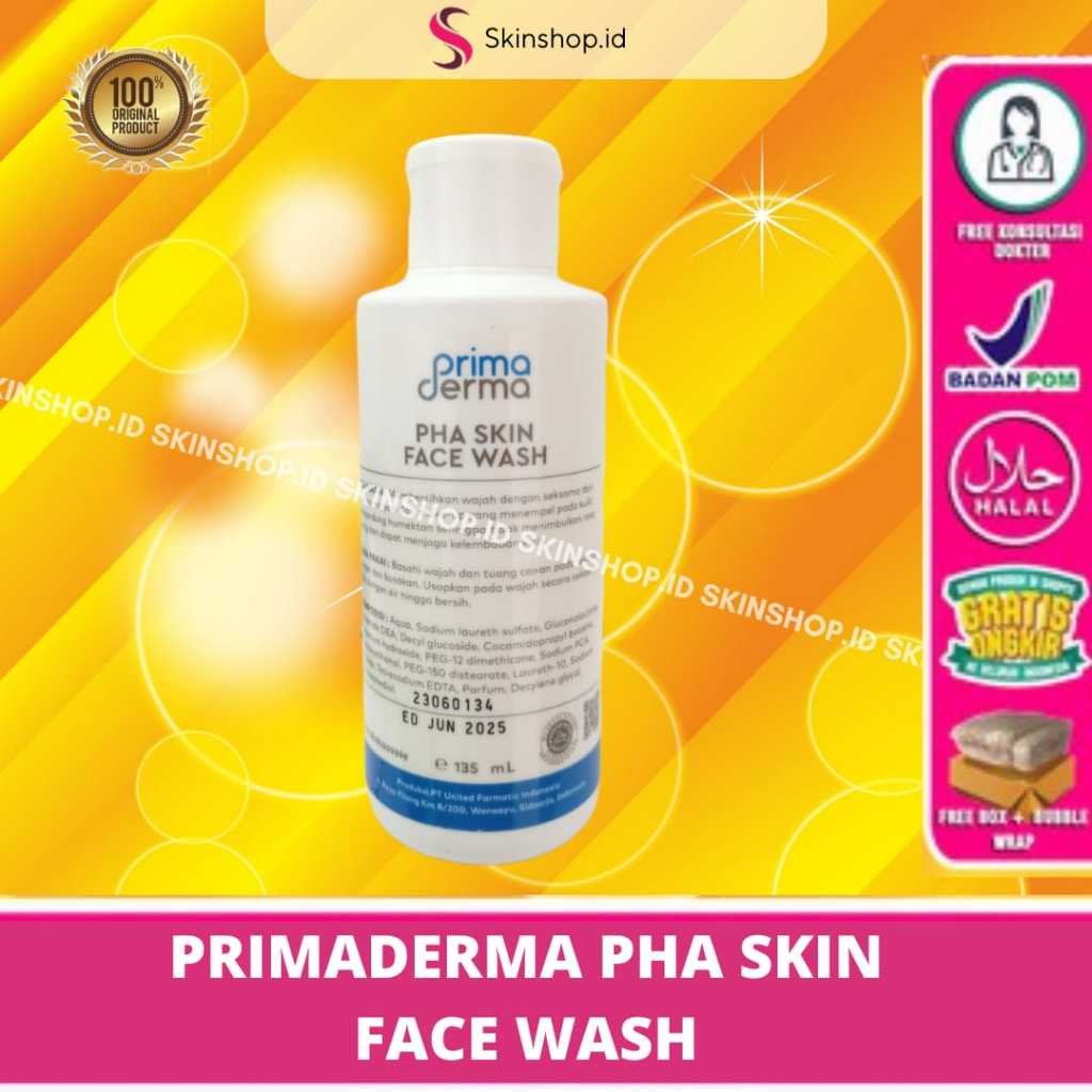 Jual Primaderma PHA Skin Face Wash 135ml Original - Sabun Untuk Kulit ...