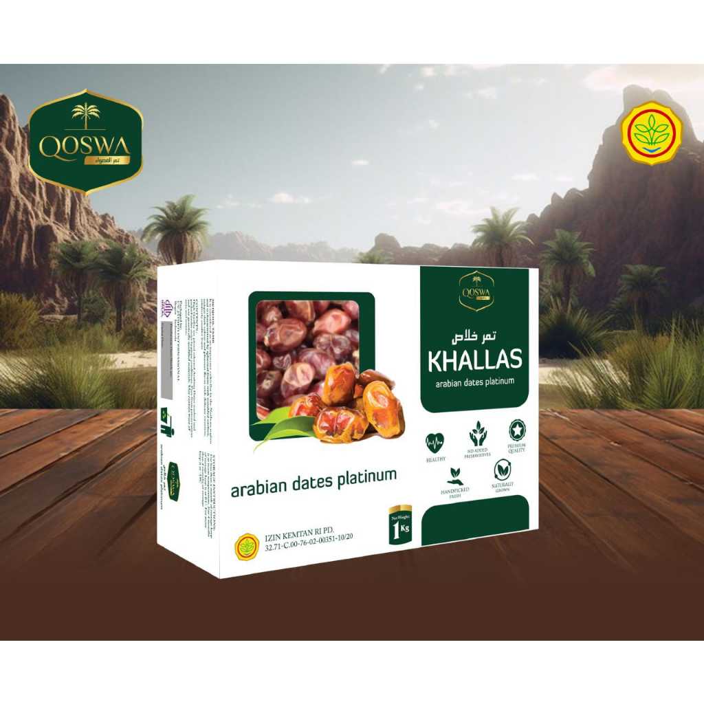 Jual kurma khalas 1 kg qoswa arabian dates premium 1 kg | Shopee Indonesia