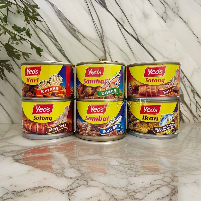 Jual Yeo's Sambal Ikan Bilis / Ayam Kari/ Kerang/Sotong | Shopee Indonesia