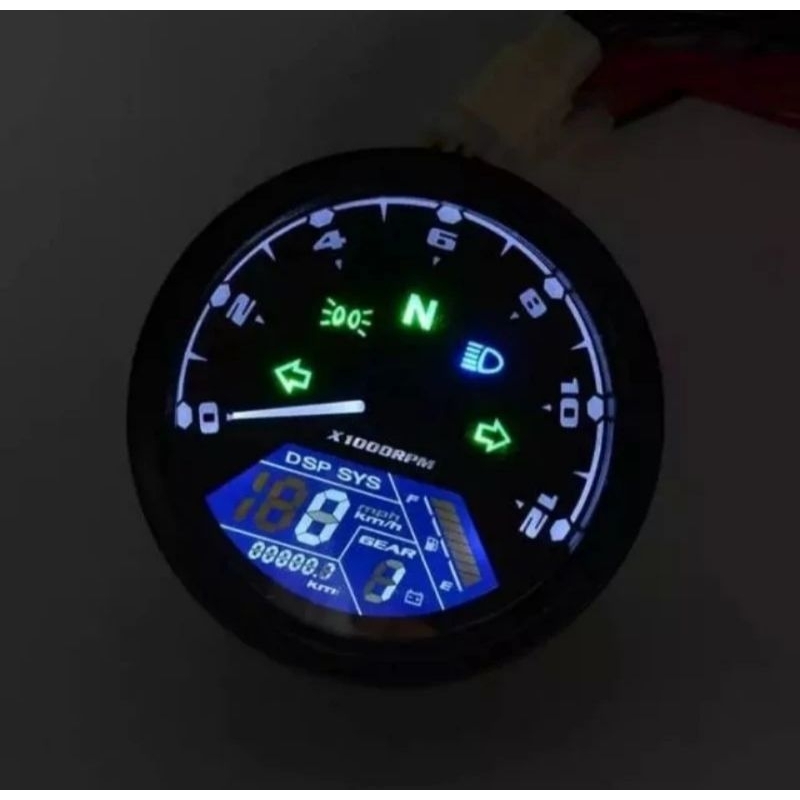 Jual Speedometer Babon Spedometer Babon Bulat LED DIGITAL Plus Sensor ...