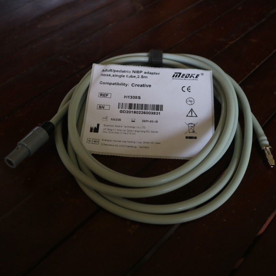 Jual Adult/pediatric NIBP adapter hose single tube 2,5m for creative ...