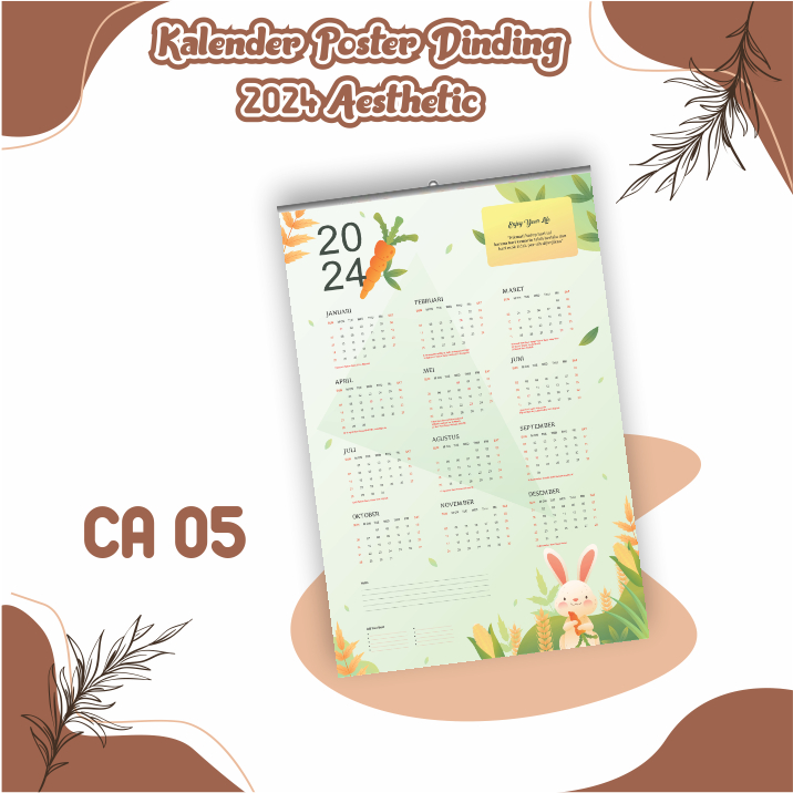 Jual KALENDER POSTER DINDING 2024 TERMURAH – Cetak Kalender Poster ...