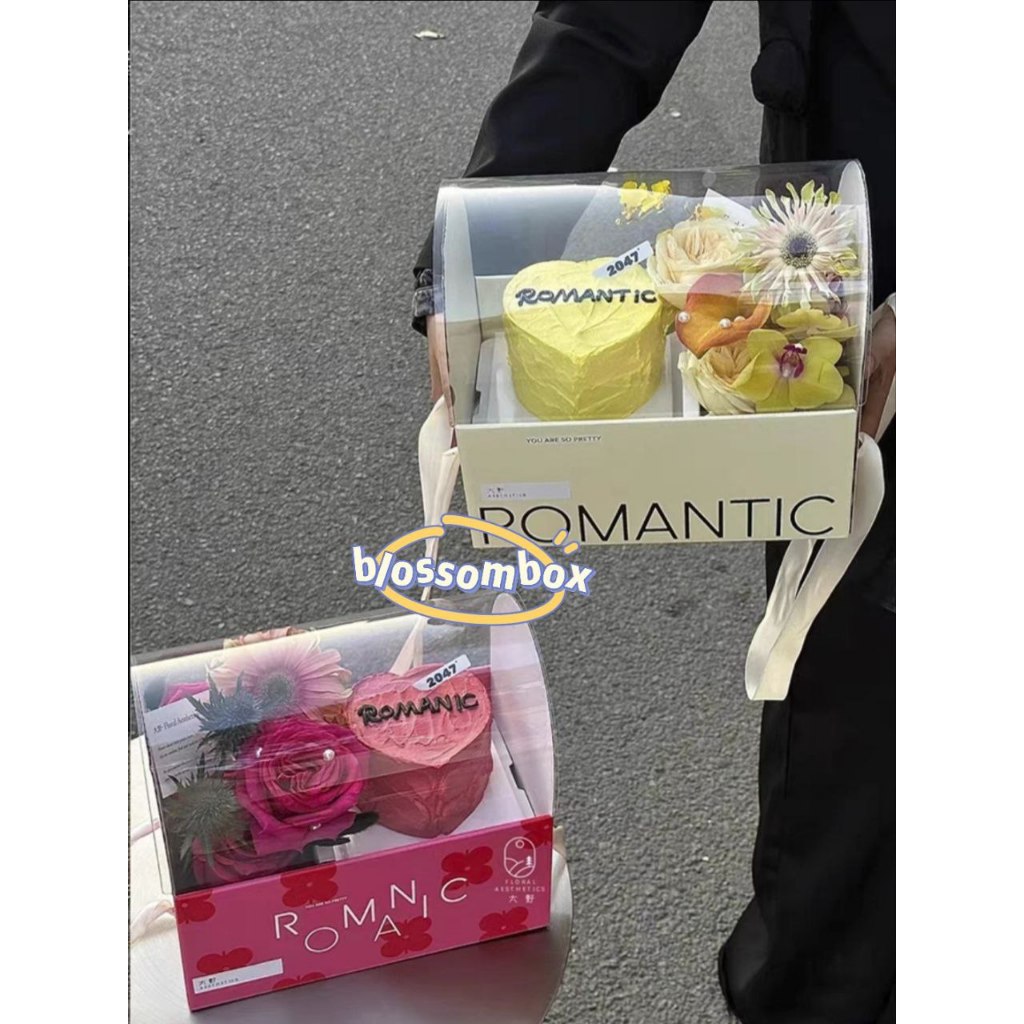 Jual B56 Kotak Bunga Cake | Kotak Cake | Kotak Valentine | Kotak Silver ...