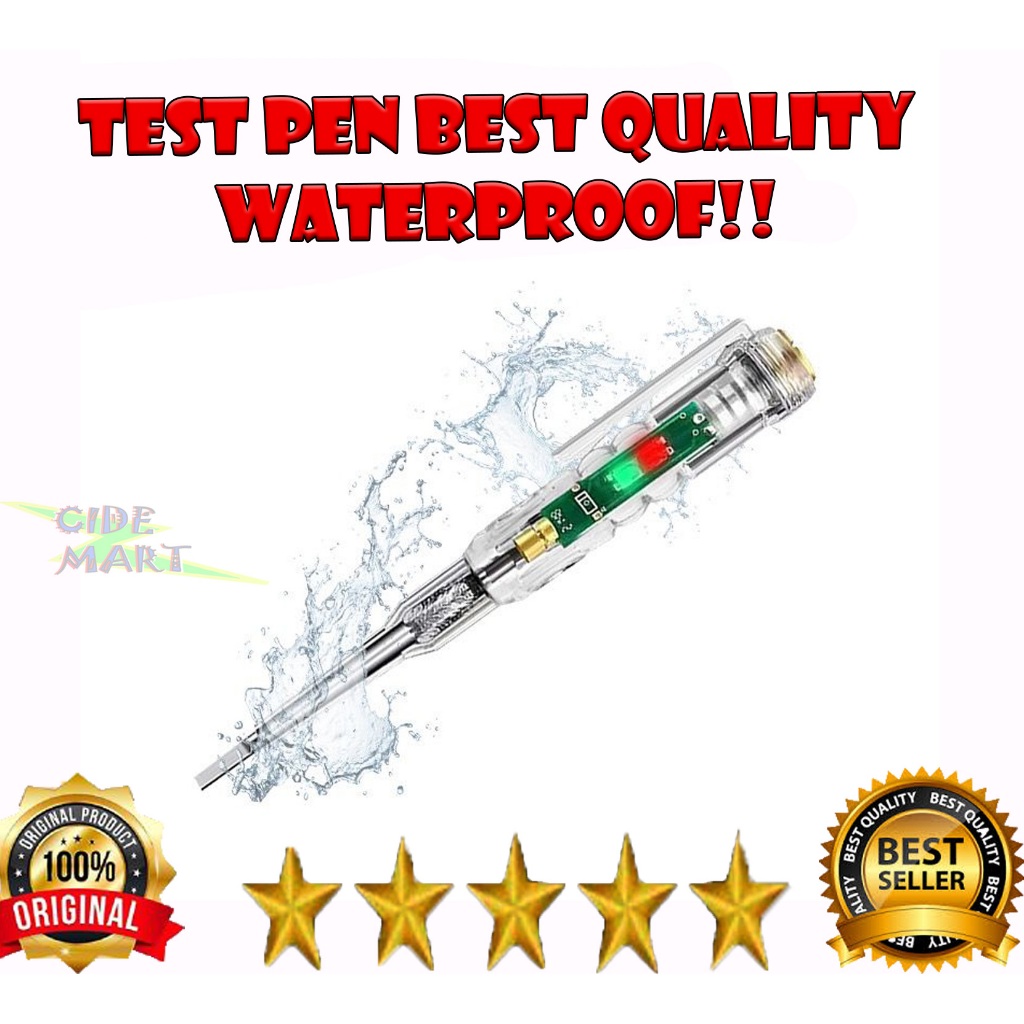 Jual MC Obeng Tespen minus Test Listrik Tes pen Lampu LED Merah Hijau ...