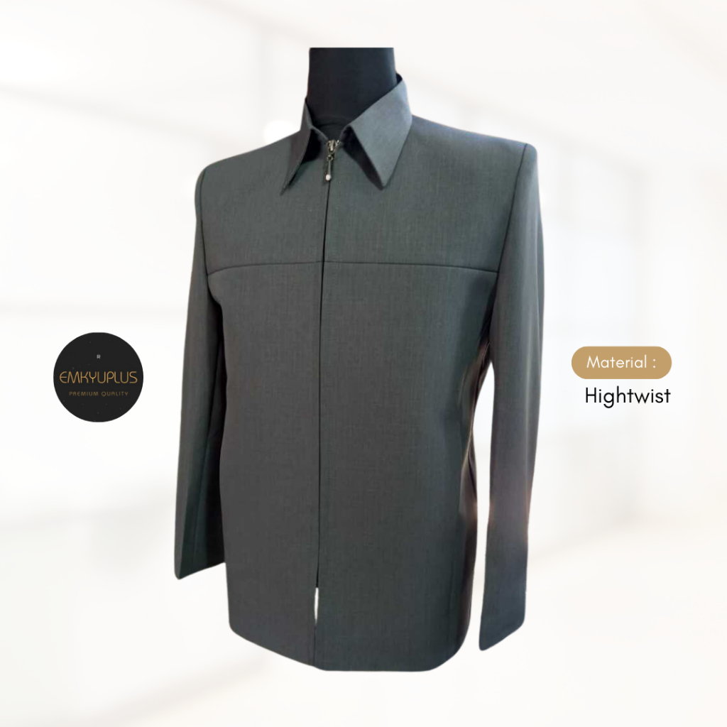 Jual Jaket Semi Jas Pria Abu Polos Jasket Jacket Santri Kantor Kuliah ...