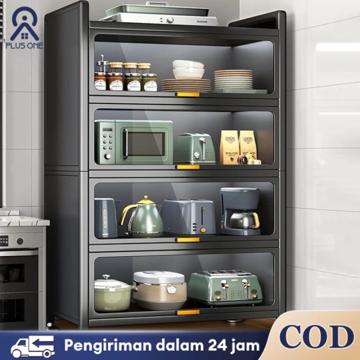 Jual Lemari kabinet dapur Lemari Piring Multi-layer Rak Kabinet Dapur ...
