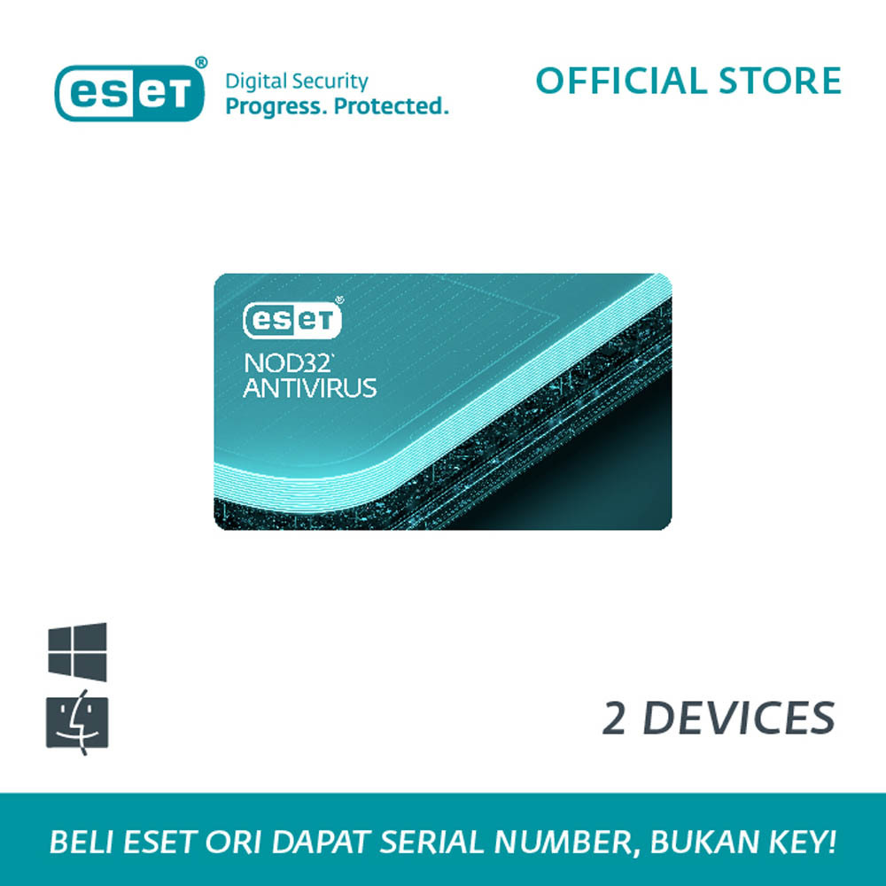 Jual ESET NOD32 - Antivirus for Windows and Mac - 2 Devices | Shopee ...