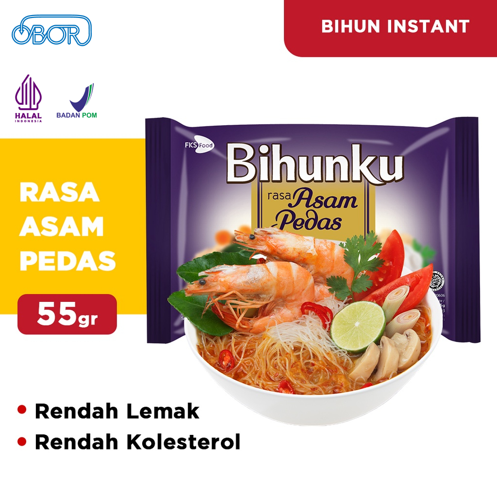 Jual Bihunku Asam Pedas 55 gr | Bihun Instant | Vermicelli | OBOR FOOD ...