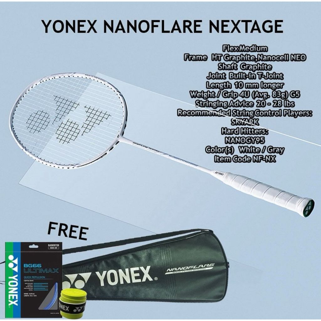 Jual Raket Yonex Nanoflare nextage Original | Shopee Indonesia