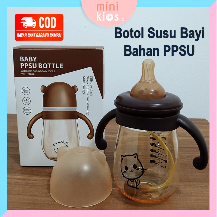 Jual Botol Susu Bayi PPSU / Botol Susu Wide NeckPPSU 240ml / Botol Susu Bayi Leher Lebar ...