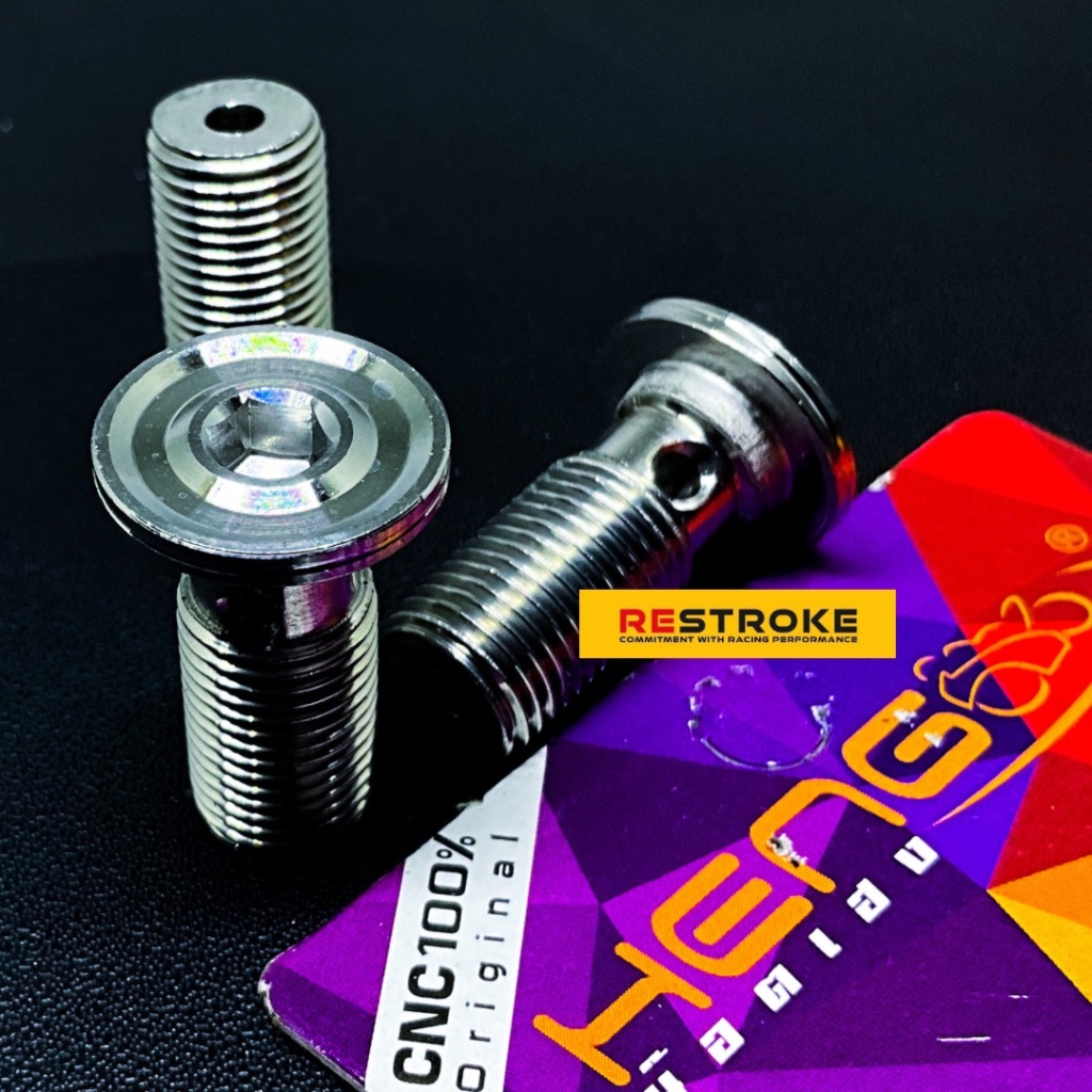 Jual BAUT BANJO KALIPER REM STAINLESS CNC AA SLIM DRAT KASAR HALUS ORIGINAL HENG THAILAND ...