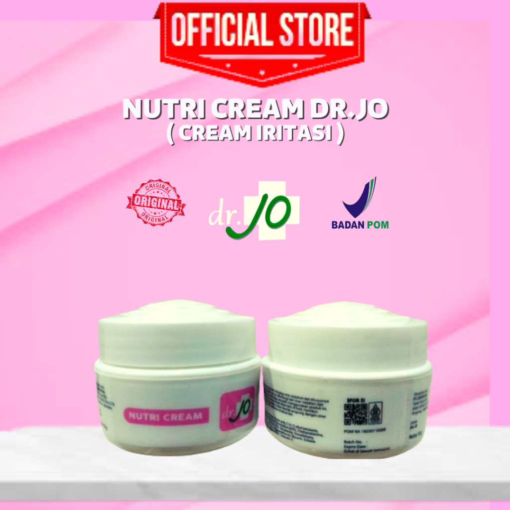 Jual NUTRI CREAM DR.JO | CREAM IRITASI KLINIK DR.JO AMAN BPOM HALAL ...