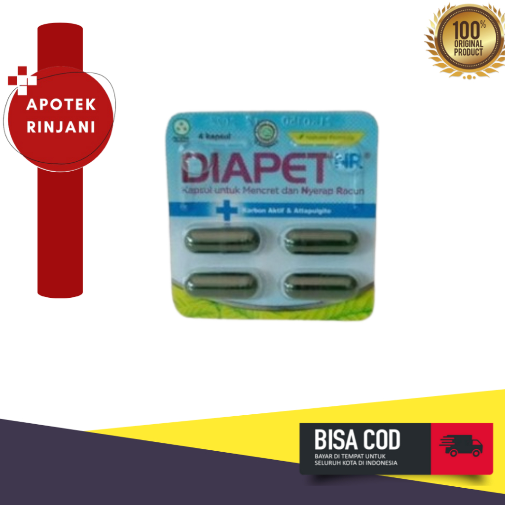 Jual DIAPET NR UNTUK MENCRET DAN NYERAP RACUN (4 KAPSUL) | Shopee Indonesia