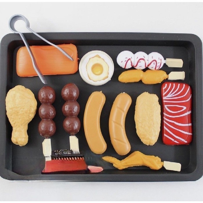 Jual mainan bento nampan set sukiyaki sate telur japan food suki ...