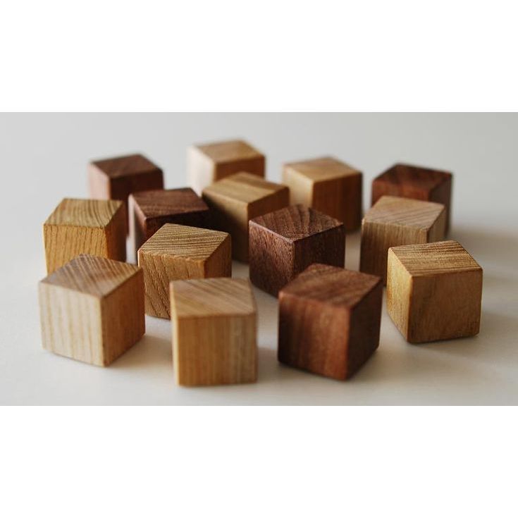 Jual Kubus 1,5x1,5cm Kayu Jati Asli / Edukasi wooden Cube blocks block ...