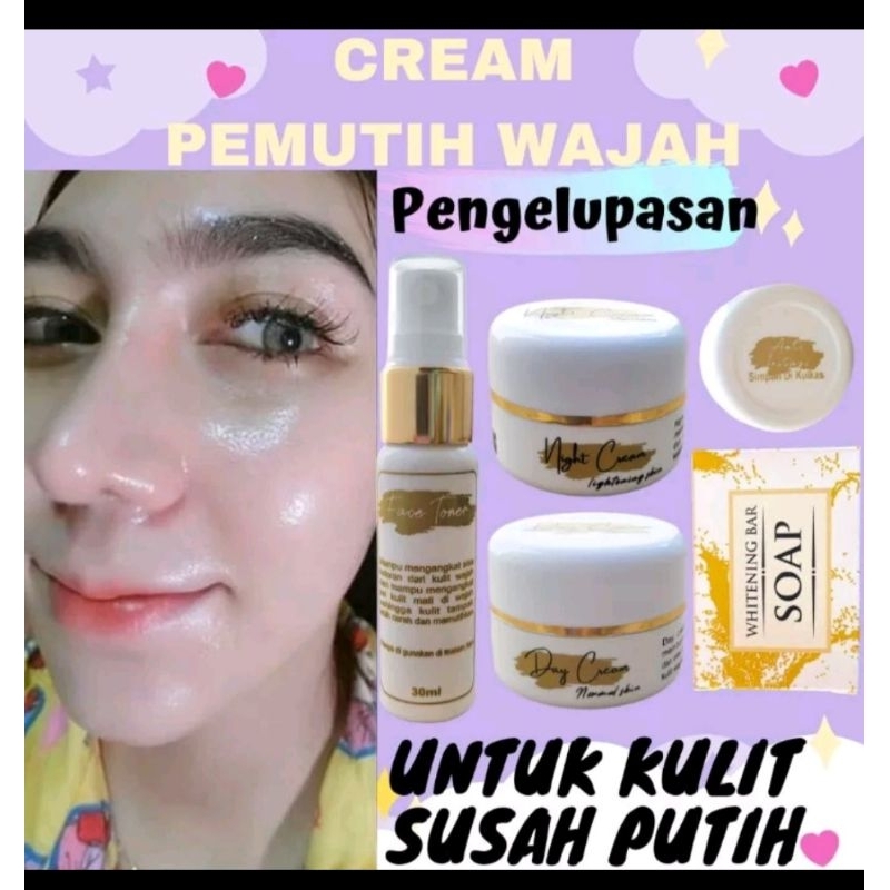 Jual Cream Pemutih Wajah Untuk Yang Susah Putih (MENGELUPAS) | Shopee Indonesia