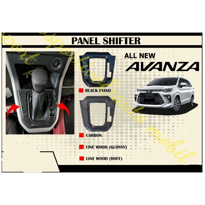 Jual COVER PANEL SHIFTER AVANZA XENIA 2022 2023 CARBON WOOD DOFF ...