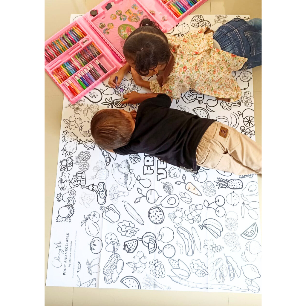 Jual COLORING ME Poster Kertas Mewarnai Jumbo Besar Ukuran 119cm x 84cm ...