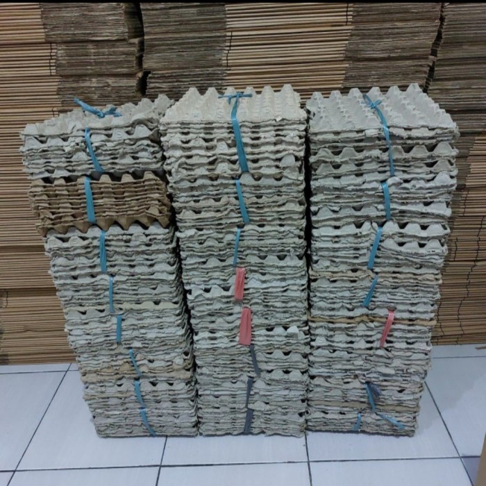 Jual Egg Tray Karton Bekas Per Lembar / Tempat Penyimpanan Telur Layak ...