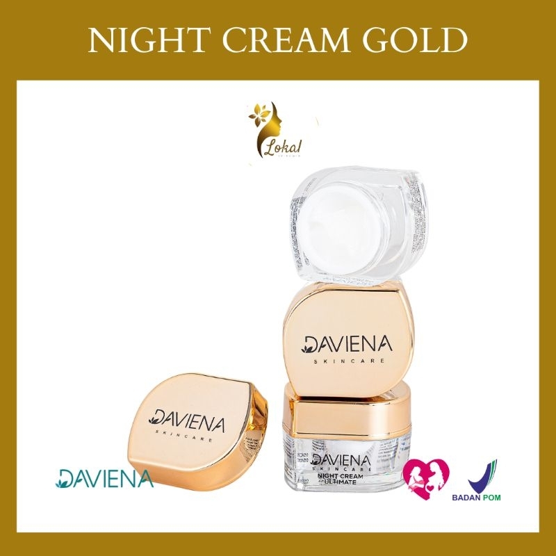 Jual NIGHT CREAM GOLD | DAVIENA SKINCARE | Shopee Indonesia