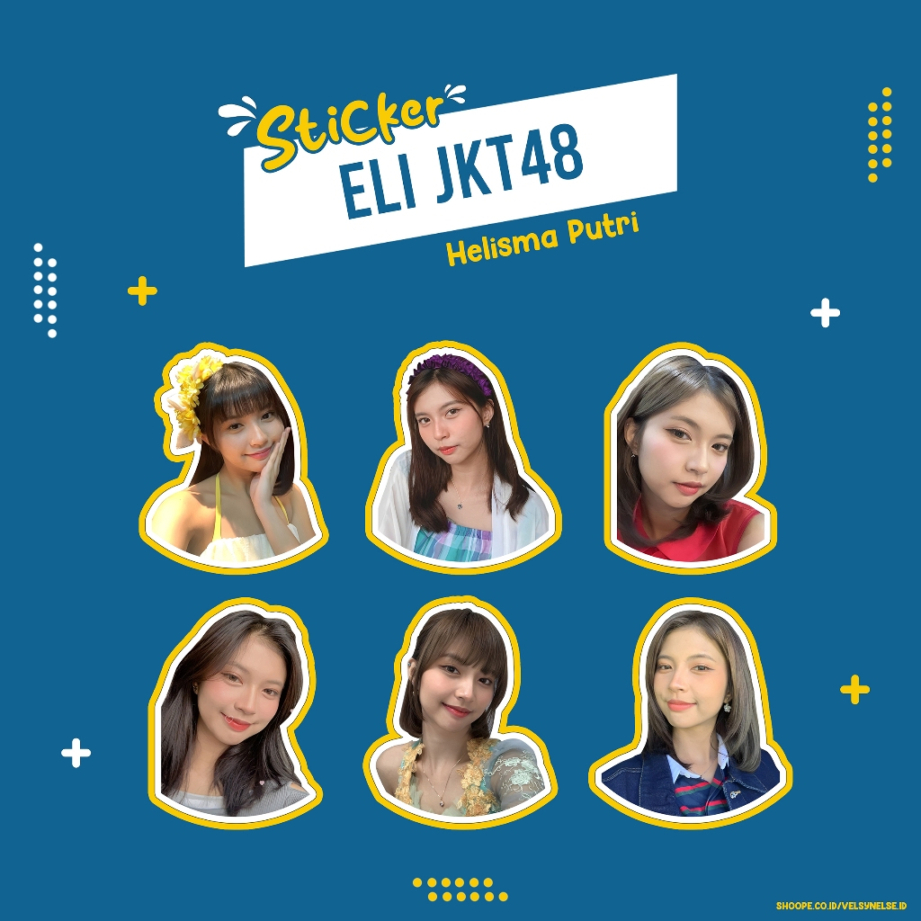 Jual [ ISI 6 ] Sticker Pack JKT48 Lucu Aesthetic High Quality | Shopee ...