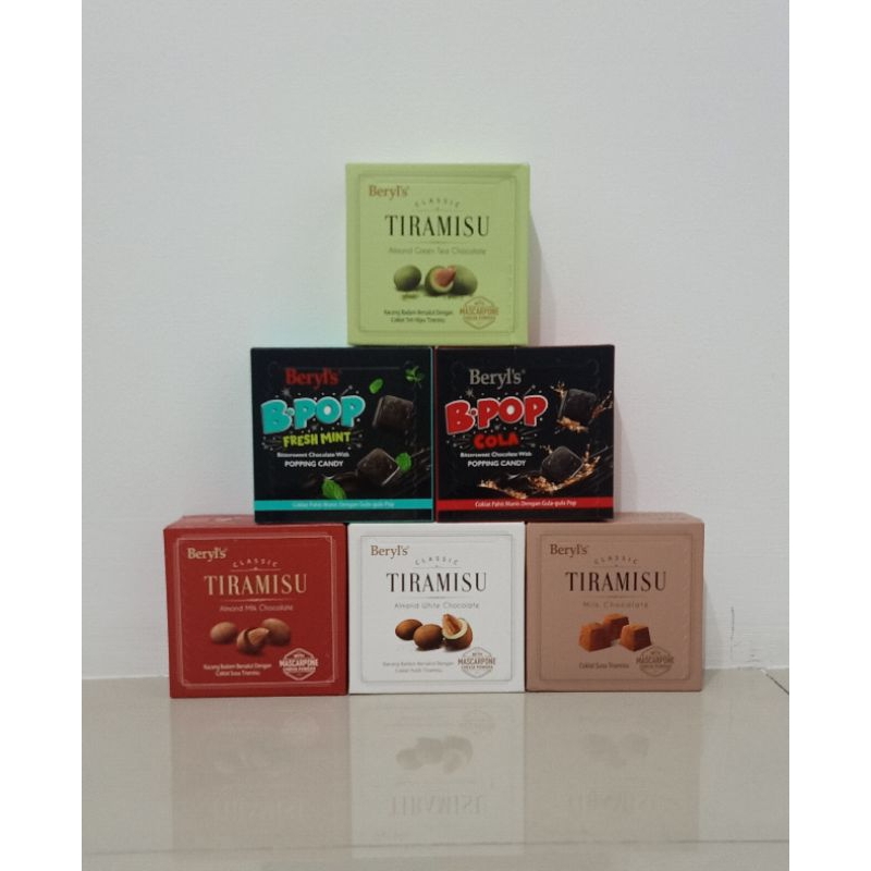 Jual Coklat Chocolate Beryls Classic Tiramisu B-POP Malaysia 60g & 65g ...