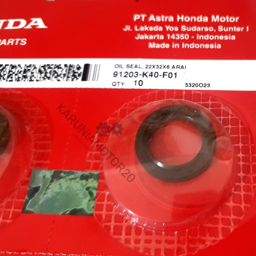 Jual Seal As Pully Belakang PCX 160 Original AHM 91203-K40-F01 | Shopee ...