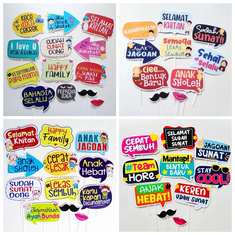 Jual READY STOCK ONLY KHITAN SUNAT- Fun Props Photobooth AKSESORIS FOTO ...
