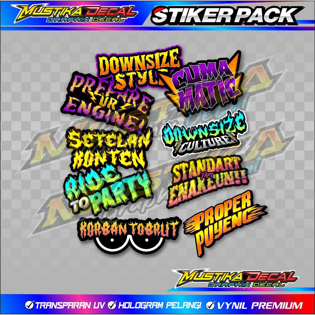 Jual STICKER PACK KATA KATA VIRAL / STICKER KATA KATA TERBARU / STICKER ...