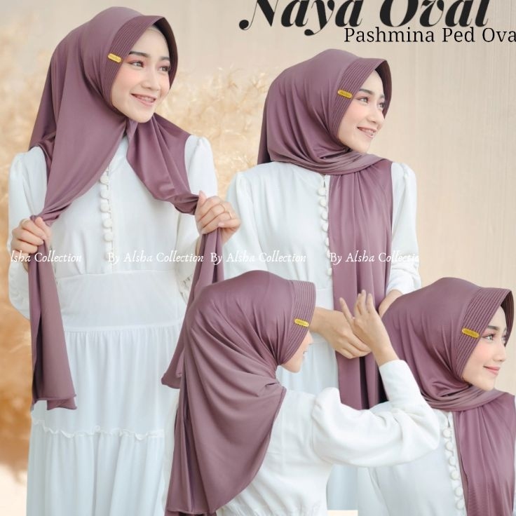 Jual Real Promotion TrxJ4v9U Jilbab Pashmina Oval Naya Ori Alsha Hijab | Shopee Indonesia