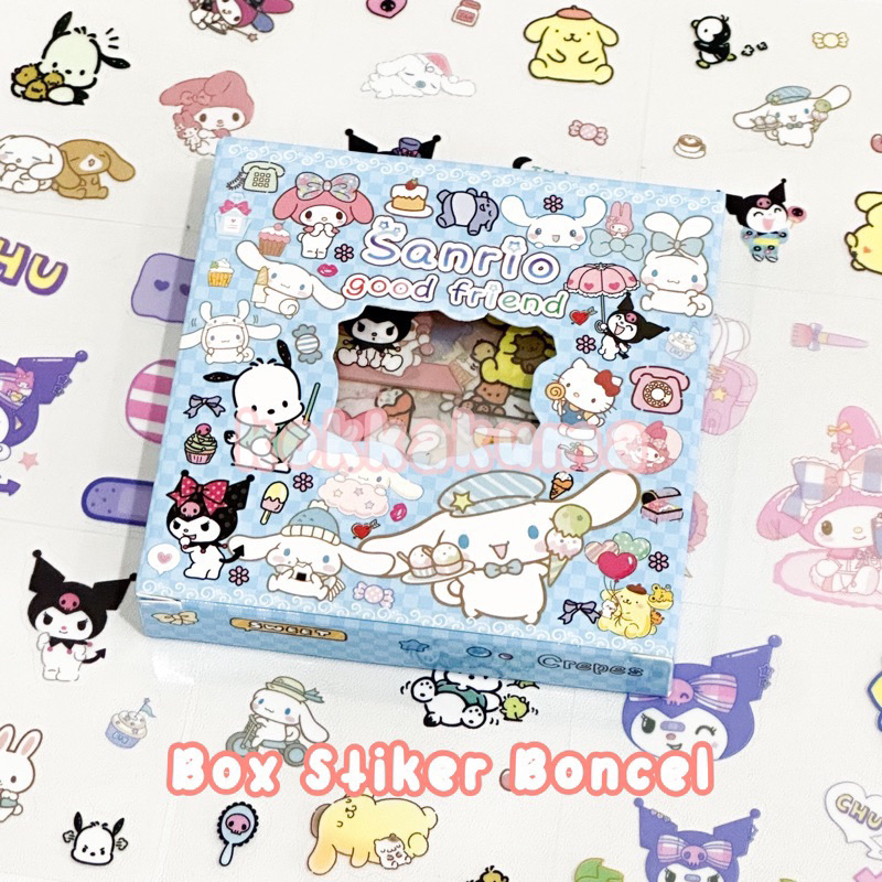 Jual Stiker Sanrio 100 alembar Kuromi Cinamonroll hellokitty PVC tahan ...