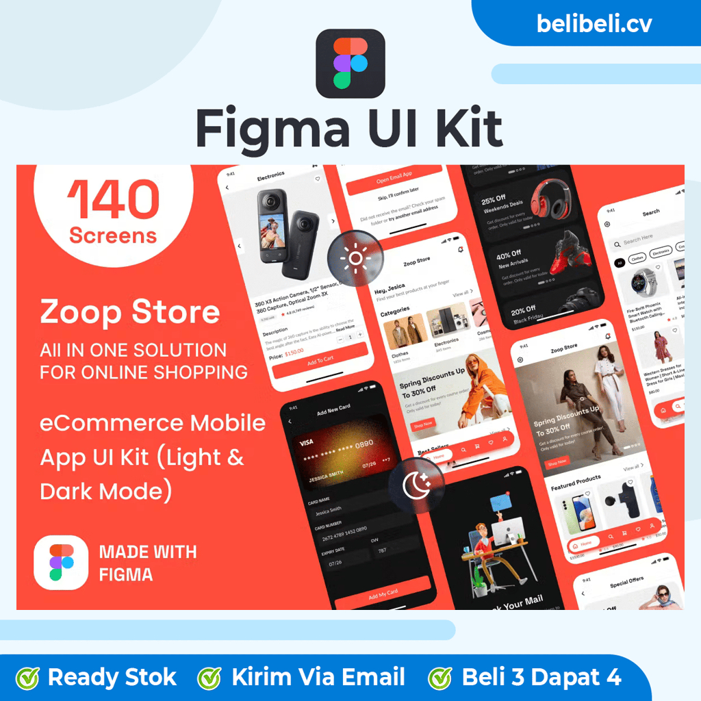 Jual Zoop Store Ecommerce Mobile App UI - Premium Figma UI Kit | Shopee Indonesia