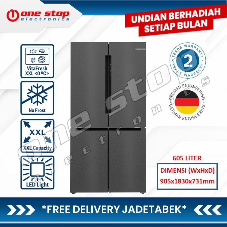 Jual BOSCH KFN96AXEA Kulkas French Door Bottom Freezer Multi Door 605L ...