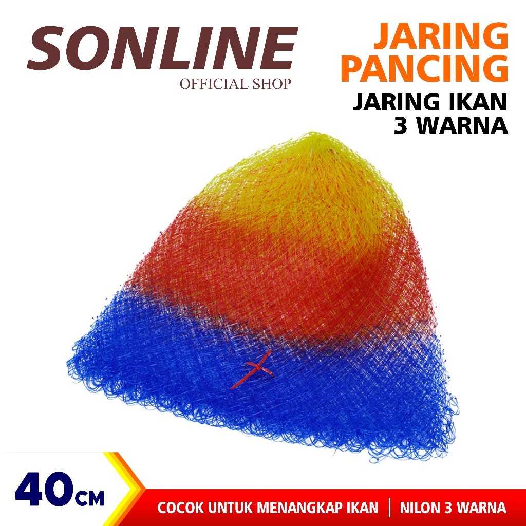 Jual SONLINE - Jaring Serokan Ikan Udang Jaring Warna Warni Diameter ...
