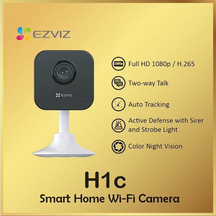Jual Ezviz H1c 2MP Smart Home Wifi IP Camera Indoor CCTV Type C Ezviz ...