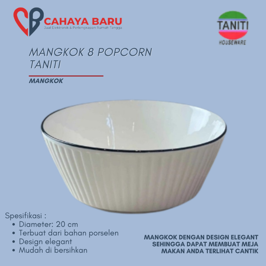 Jual MANGKOK 8 POPCORN TANITI | Shopee Indonesia