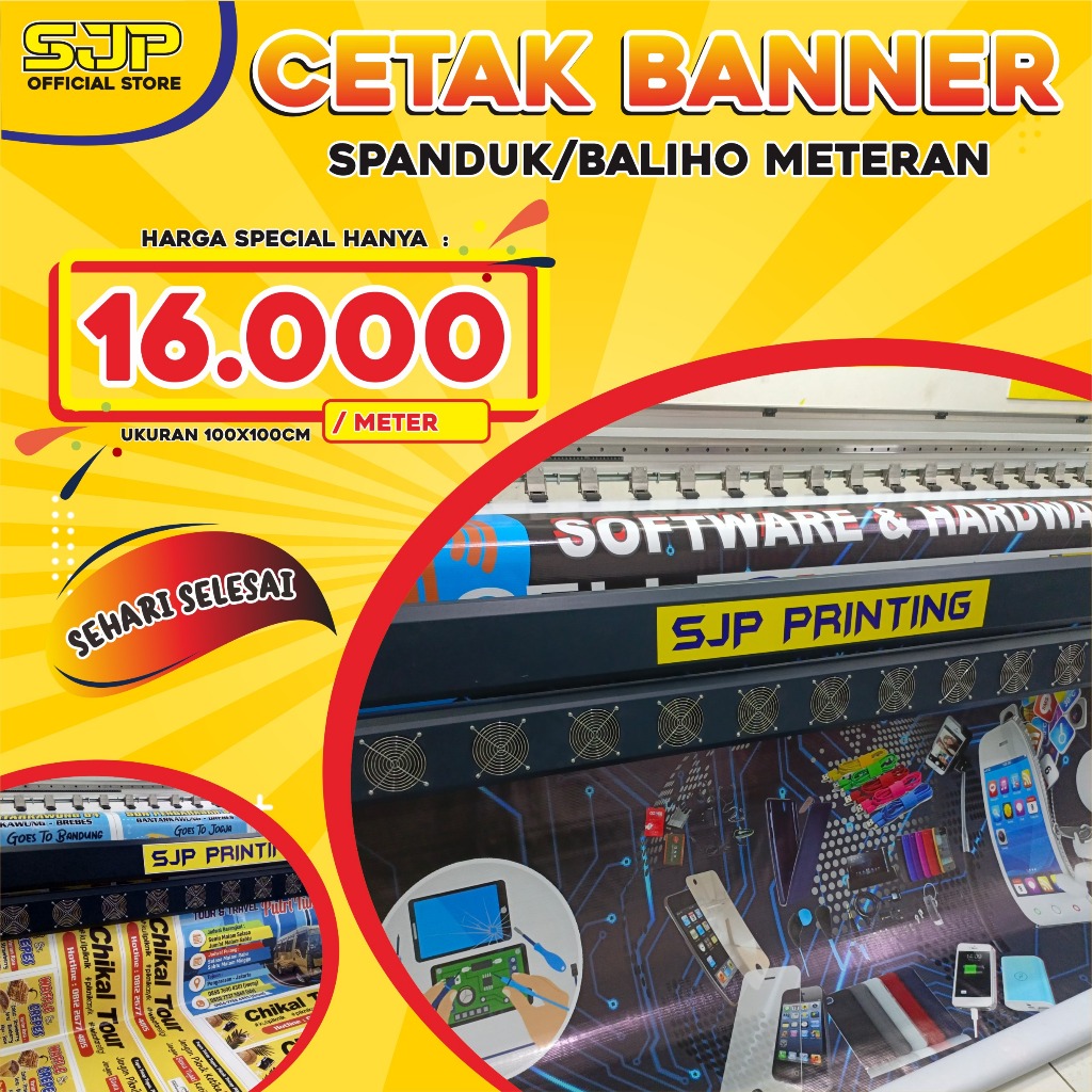Jual CETAK MURAH SPANDUK / BANNER / BALIHO / BACKDROP - FLEXI 280 gr 1 HARI JADI !!! | Shopee ...