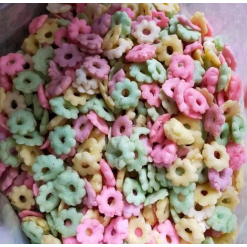 Jual Sakura Riri Ajisan/Sakura warna warni/Snack Sakura 1kg | Shopee ...