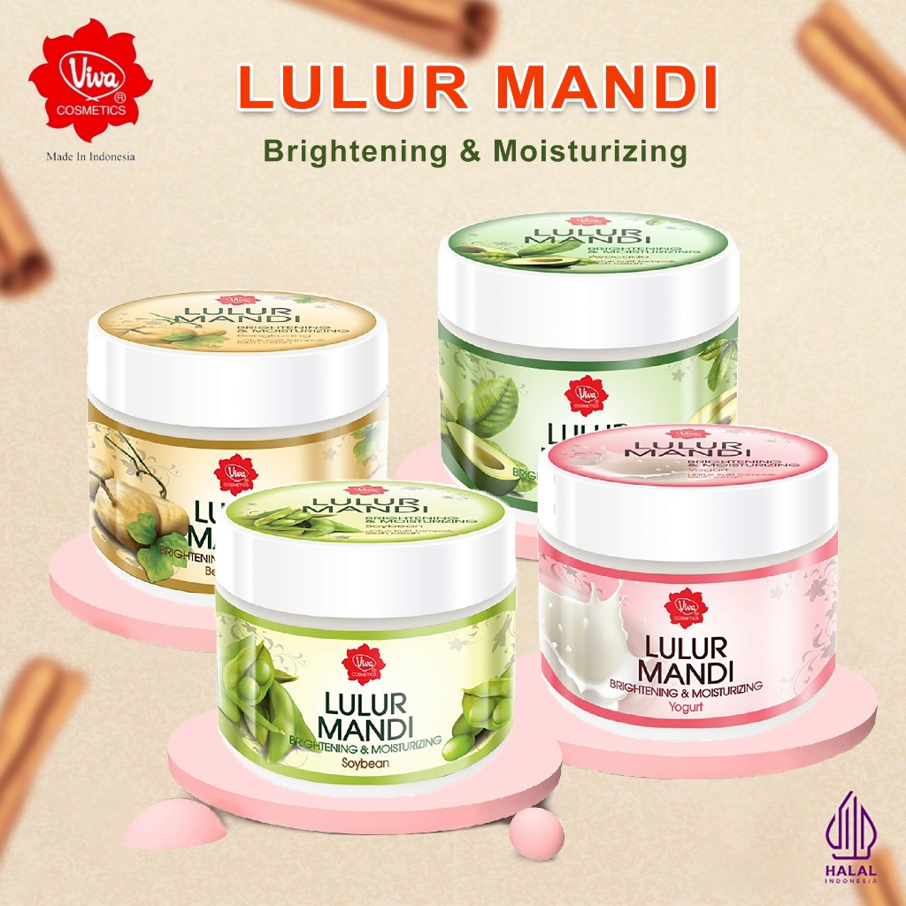 Jual Viva Lulur Mandi Brightening & Moisturizing Yogurt Soybean ...