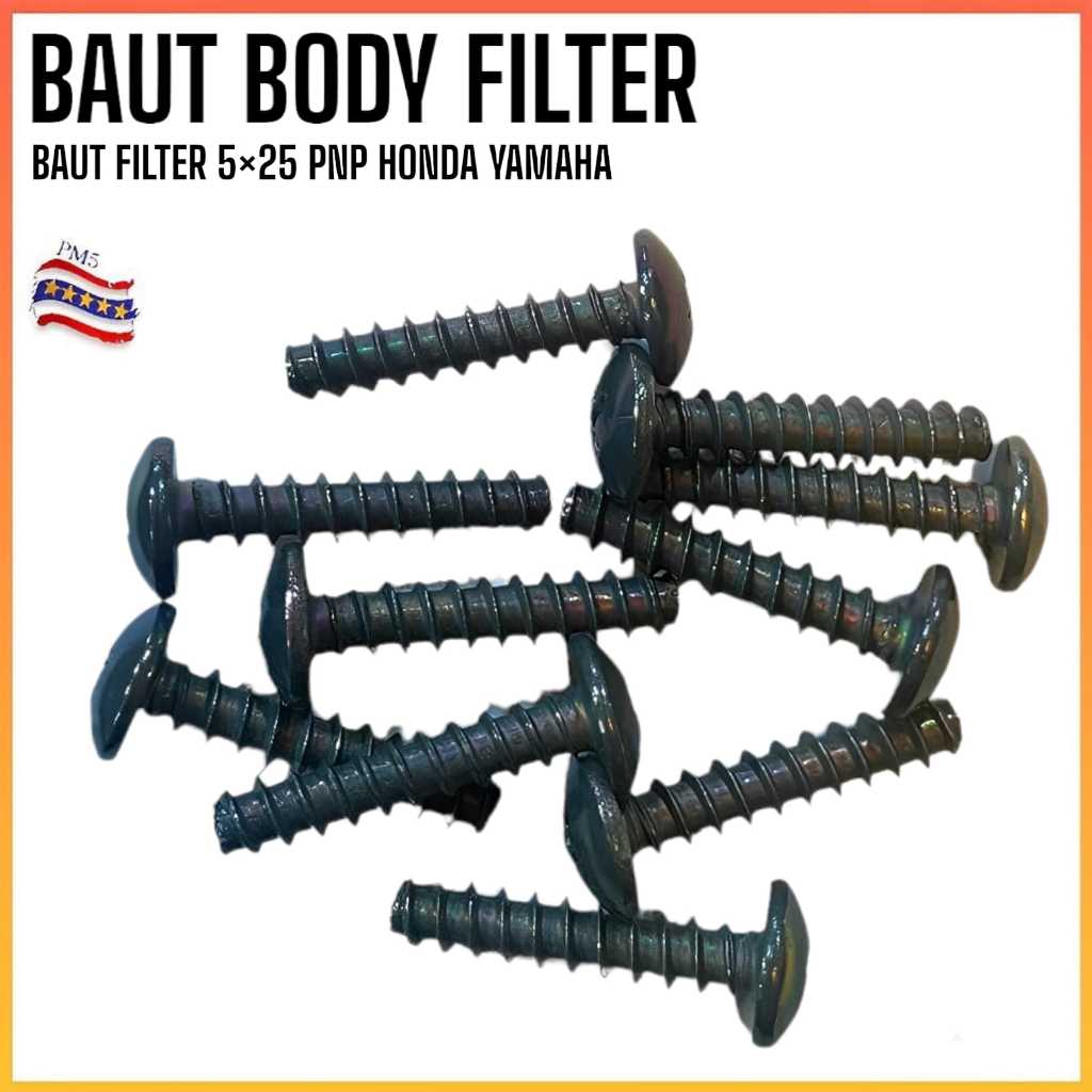 Jual Baut box Filter baut filter 5x25 PNP Honda Yamaha Harga per pcs ...
